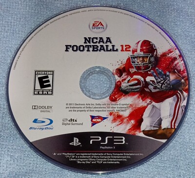 NCAA Football 12 PS3 PlayStation 3 DISC ONLY | eBay