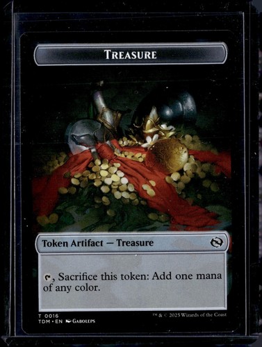 Treasure 16 / Zombie Druid 10 - Token - TDM - NM - MTG Magic the ...