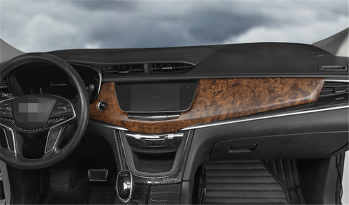 Fit For Cadillac XT6 2019-2020 Yellow Wood Grain Console Dashboard ...