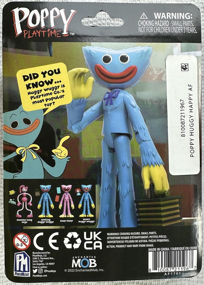 Poppy Playtime 5" Official Collectible Action Figure Smiling Huggy ...