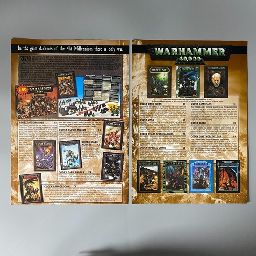 CODEX SPACE MARINES DARK ELDAR WARHAMMER 40,000 3RD EDITION VINTAGE ...