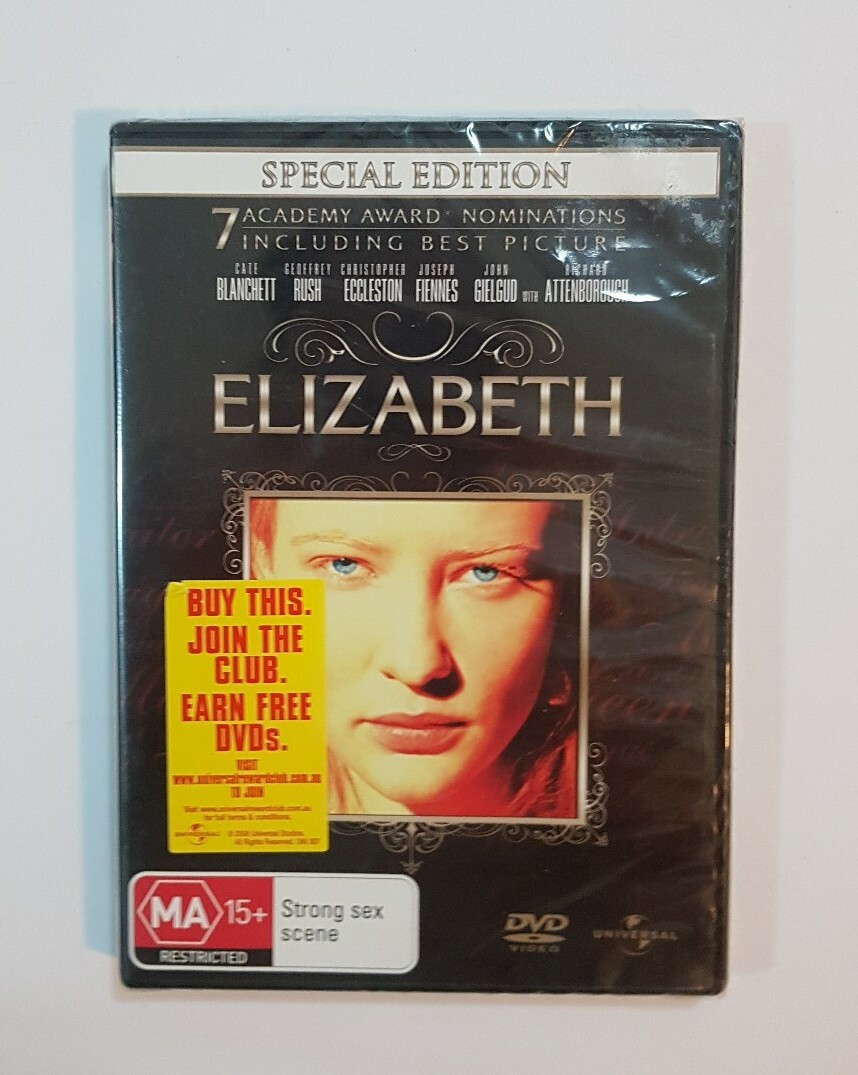 Elizabeth (DVD, 2007)Special edition. Region 4, BRAND NEW & SEALED ...