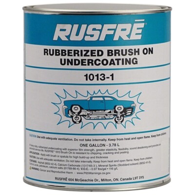 RUSFRE Black Rubberized Brush-On Undercoating, Gallon #MD-1013 | eBay