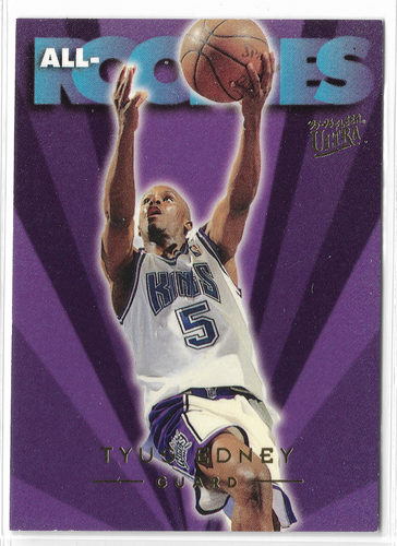1995-96 Fleer Ultra All-Rookies #1 Tyus Edney RC Sacramento Kings UCLA ...