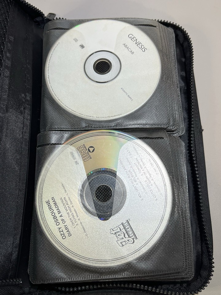 Lot of 40 Mostly Classic Rock, Rock CDs In a Binder Pink Floyd Kansas ...