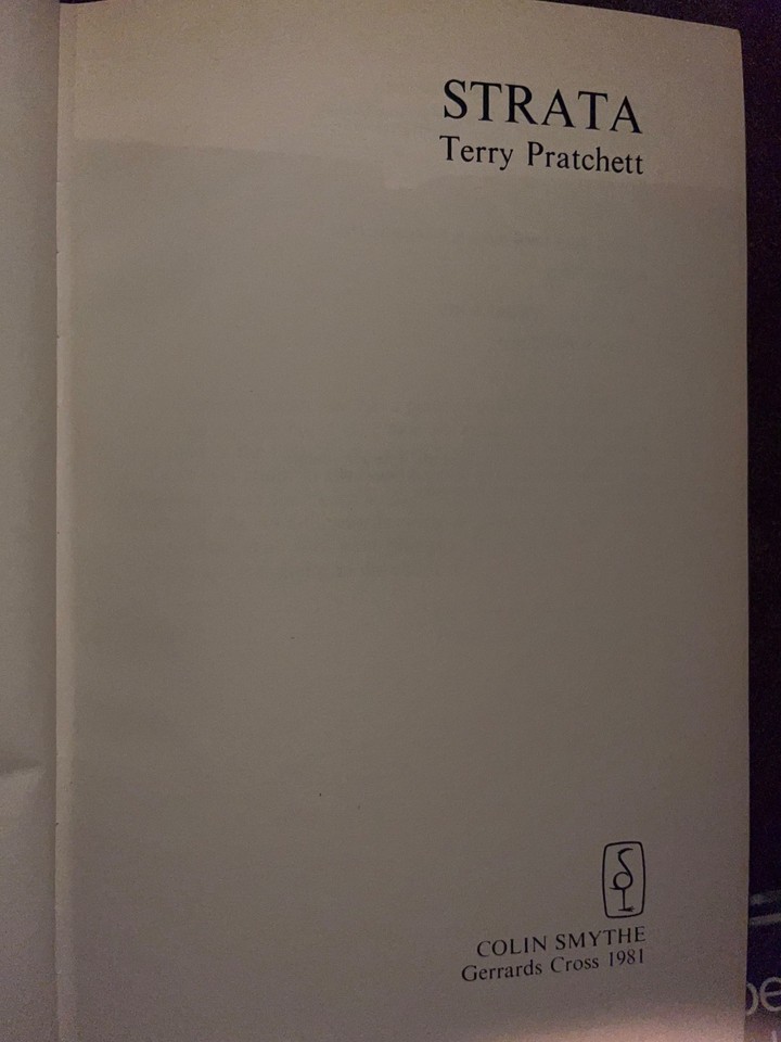 Terry Pratchett Strata UK hardback 1/1 1st edition pre Discworld | eBay UK