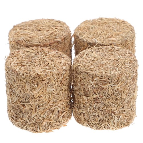 4 Pcs Miniature Haystack Farm Decor Haystacks Centerpieces Craft ...