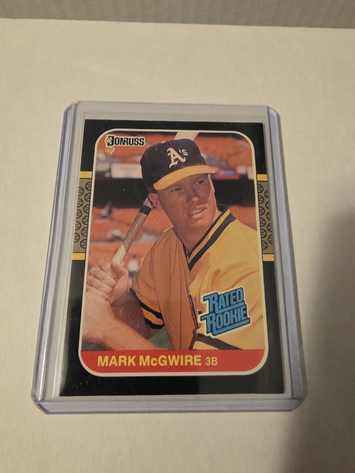 1985-1987 MARK McGWIRE RC Rookie Lot 4 Different A's Athletics Topps ...