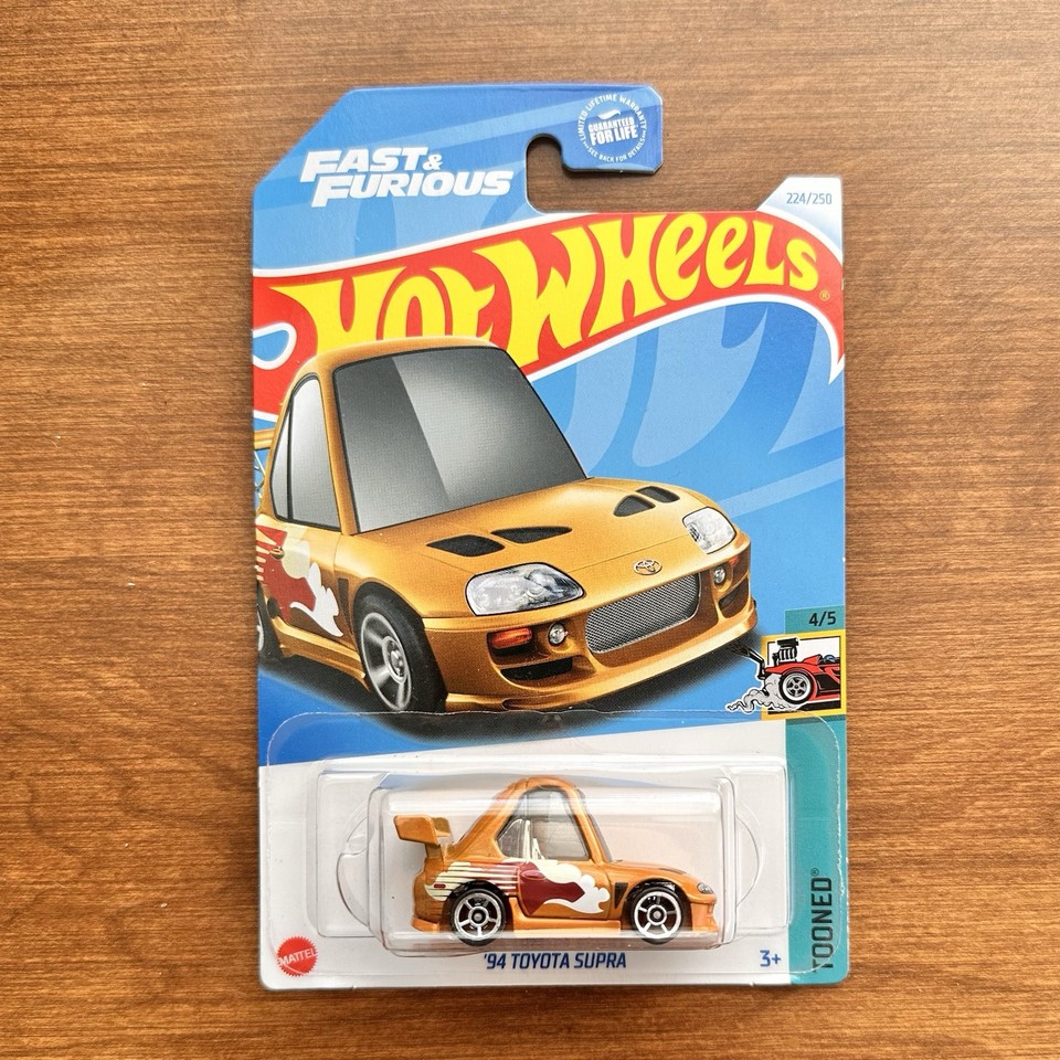 2024 Hot Wheels '94 Toyota Supra 224/250 HW Tooned #4/5 Gold Fast ...