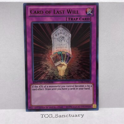 Yugioh! Card of Last Will LC04-EN003 Limited Edition Ultra Rare Near ...