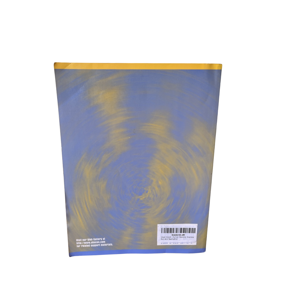 Human Memory: Exploration and Application 1st Edition by Karl Haberlandt | eBay