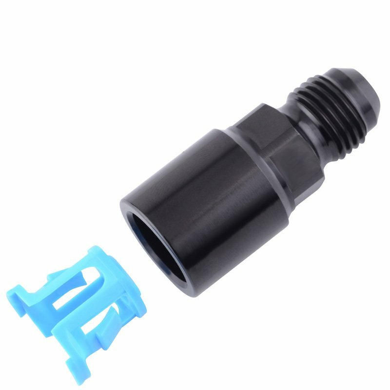 GM LS LS1 LS3 -6AN to 3/8” Hose Quick Connect Fuel Rail Line Adapter ...