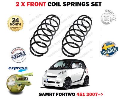 FOR SMART FORTWO 451 1.0 + TURBO 0.8 CDI 2007-> NEW 2 x FRONT COIL ...