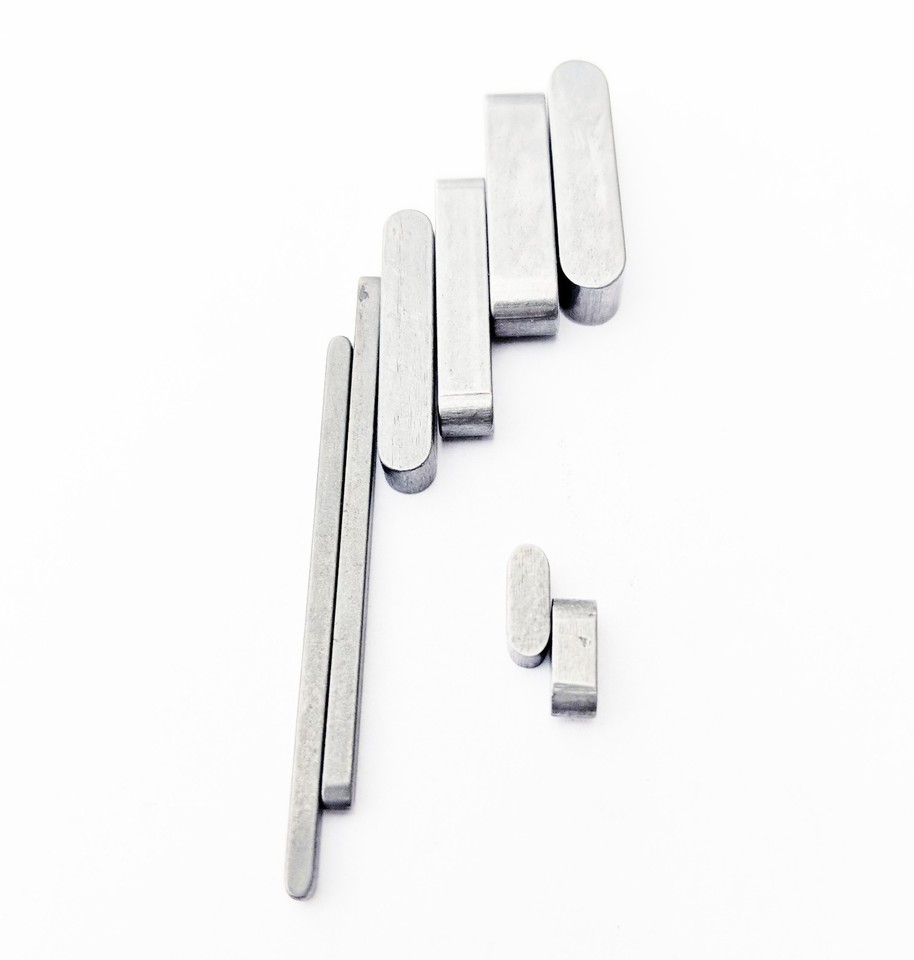 Parallel Keys Round Ends Drive Shaft Steel Form A DIN 6885 Metric 2mm ...