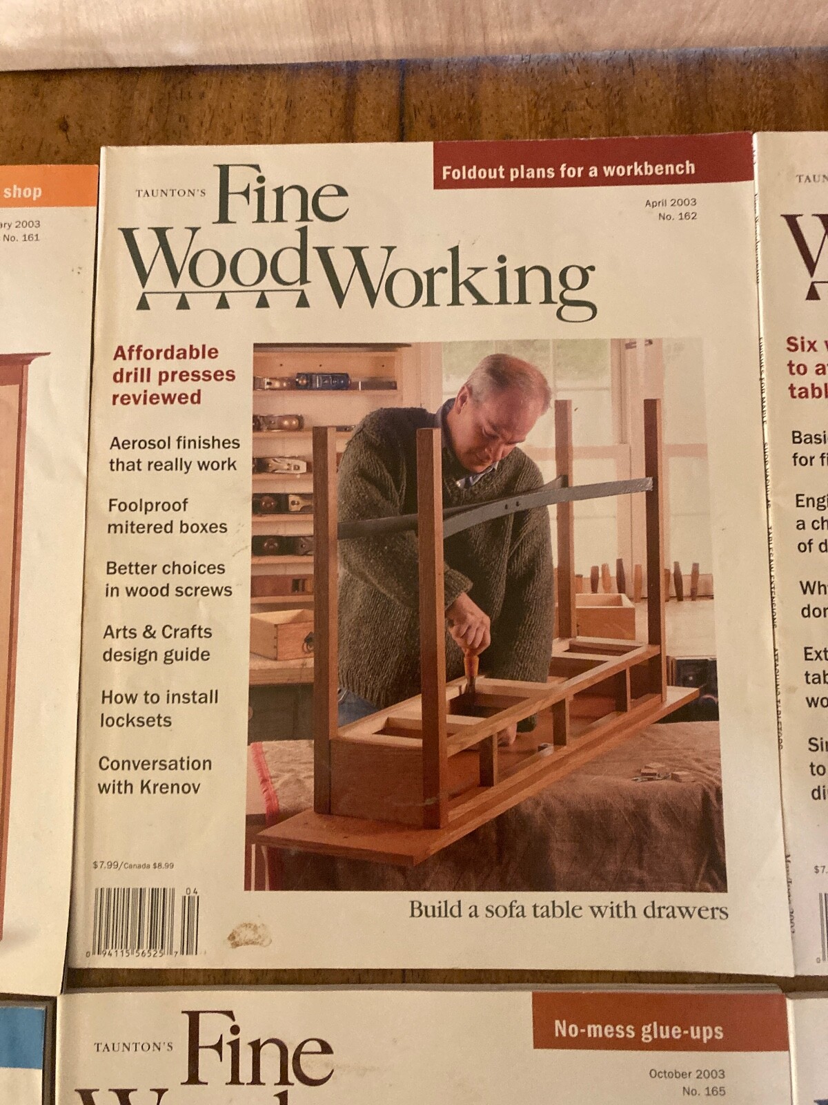 LOT OF 6 Fine Woodworking Magazines, Issues 161 162 163 164 165 166 ...