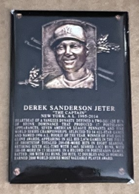 NY YANKEES DEREK JETER MAGNET HALL OF FAME PLAQUE HOF 9/9/2022 KITCHEN ...