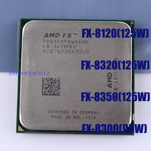 AMD FX-8120 FX-8300 FX-8320 FX-8350 CPU 8M Eight-Core Socket AM3 ...