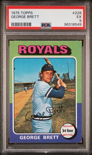 1975 TOPPS #228 GEORGE BRETT ROOKIE RC PSA 5 | eBay