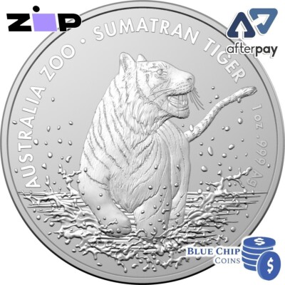 2020 $1 Australian Zoo Sumatran Tiger 1oz Silver Bullion Coin In ...