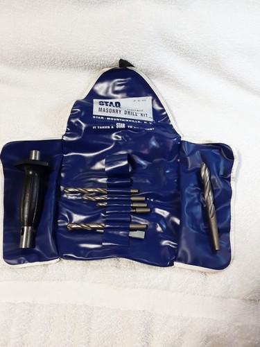 Star Hamrtwist No. 4200 Masonry 8 Piece Hand Drill Bit Kit Vintage Made ...