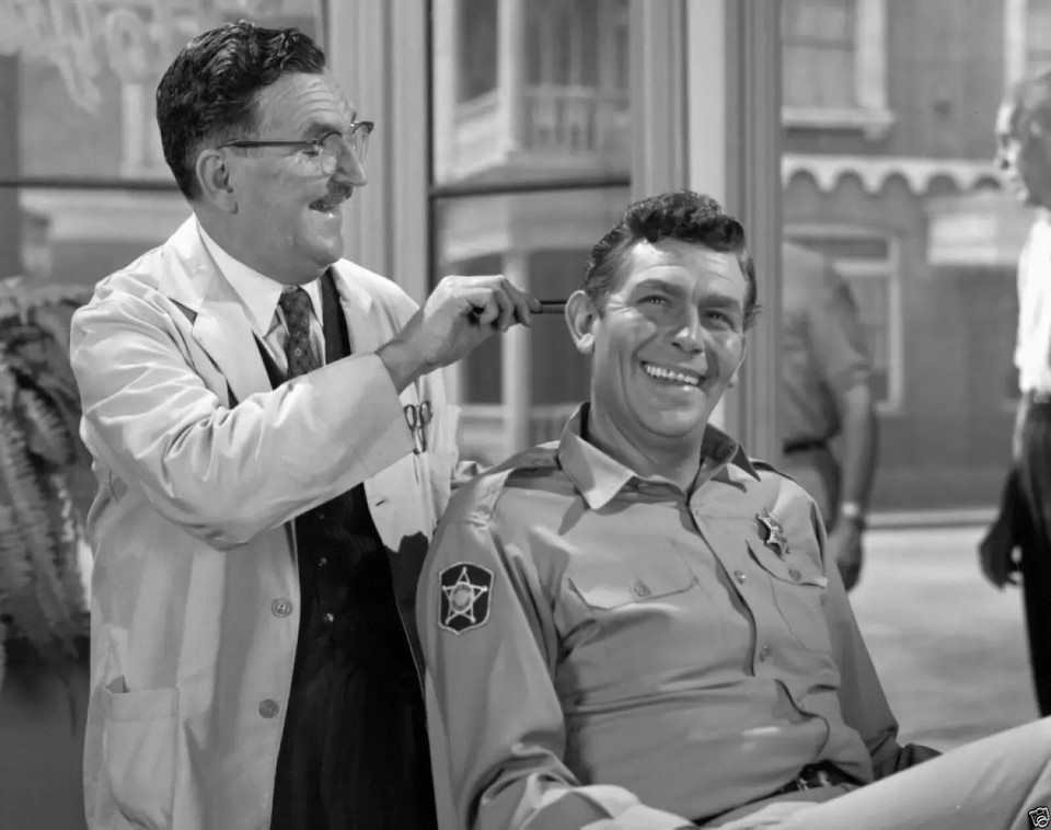 y Griffith Floyd The Barber Andy Griffith Show Black And White 8x10 ...