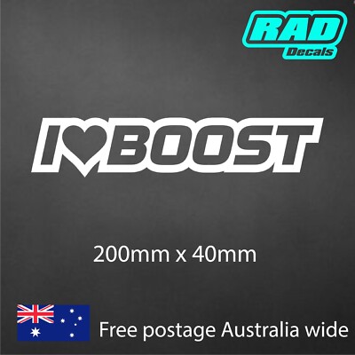 I Love Boost Die Cut Car Decal Funny Vinyl Sticker JDM Hoon Drift Turbo ...