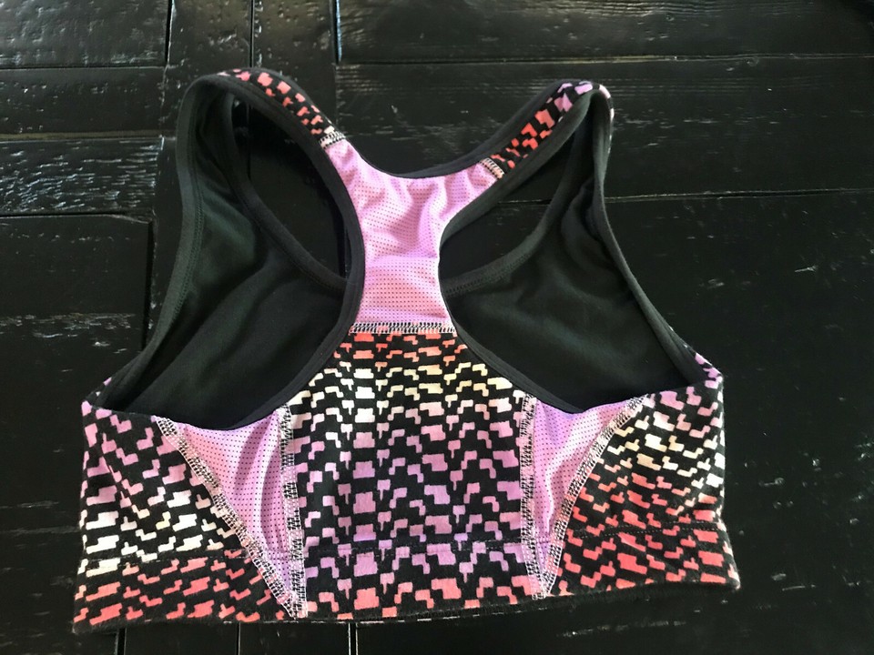 Champion tank lined Bralette Sports Bra top shirt S Small double dry ...