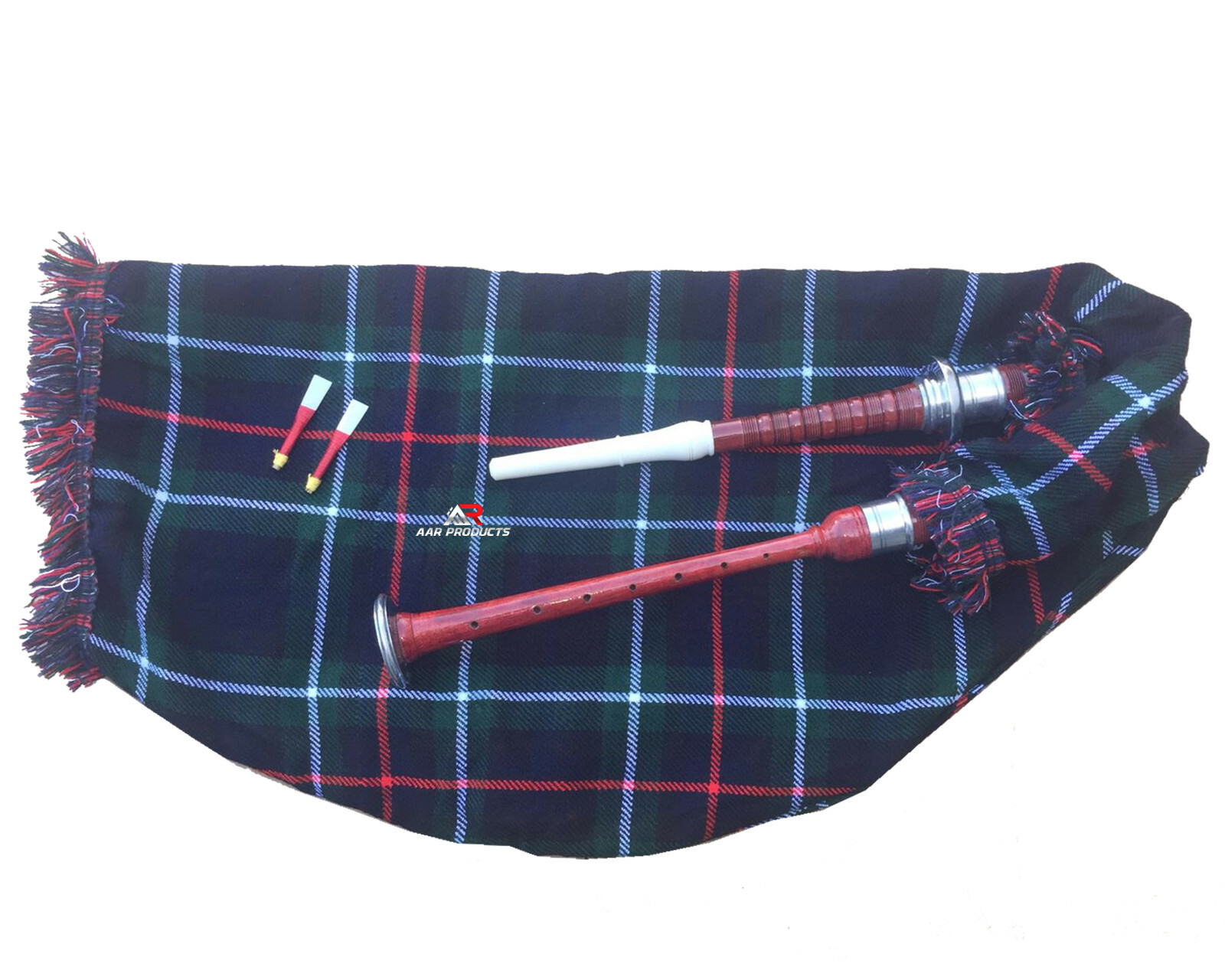 Scottish Goose Bagpipe Silver Imitation Ivory Mount Practice Multi ...