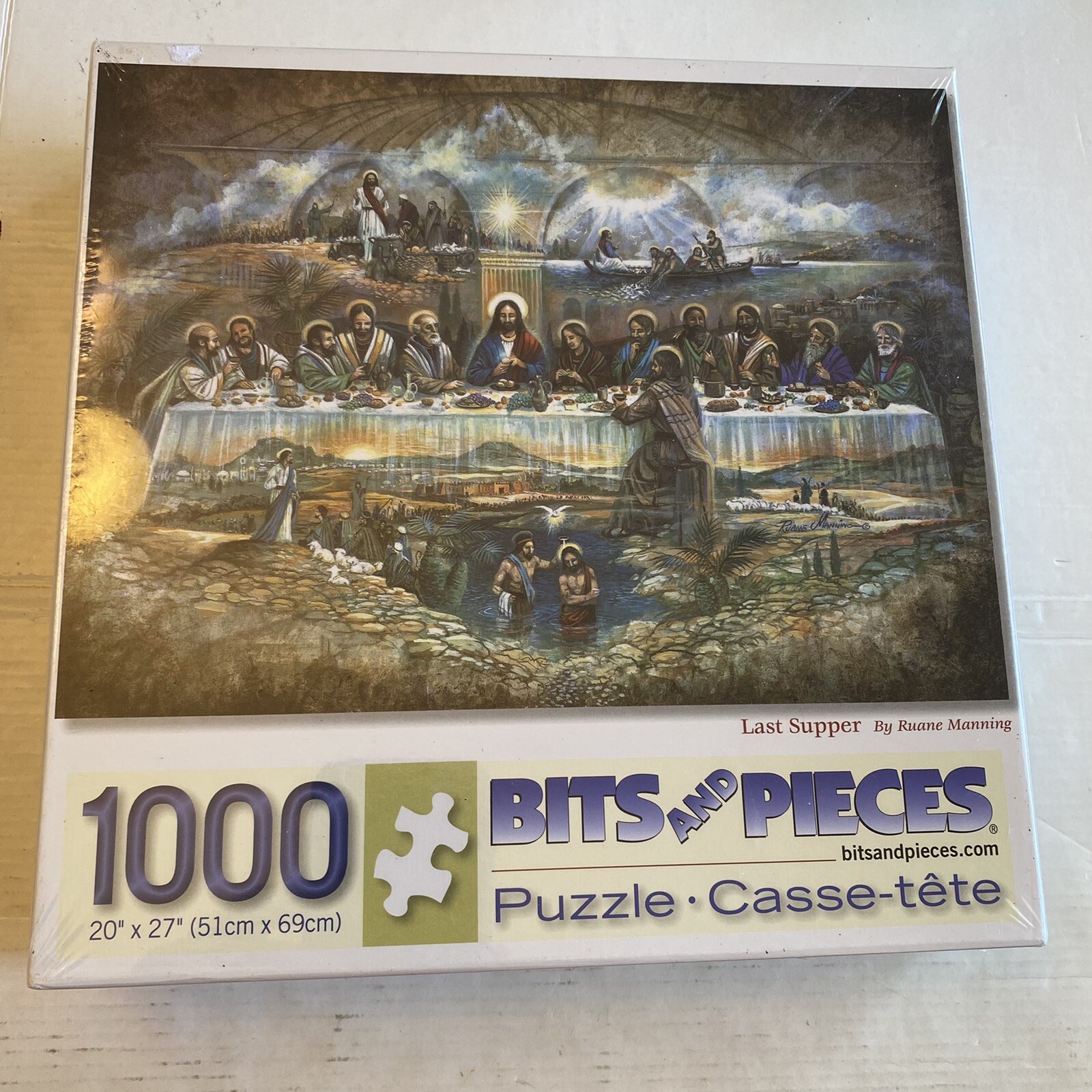 NEW & SEALED Last Supper Jigsaw Puzzle 1000 Piece Bits and Pieces 20 ...