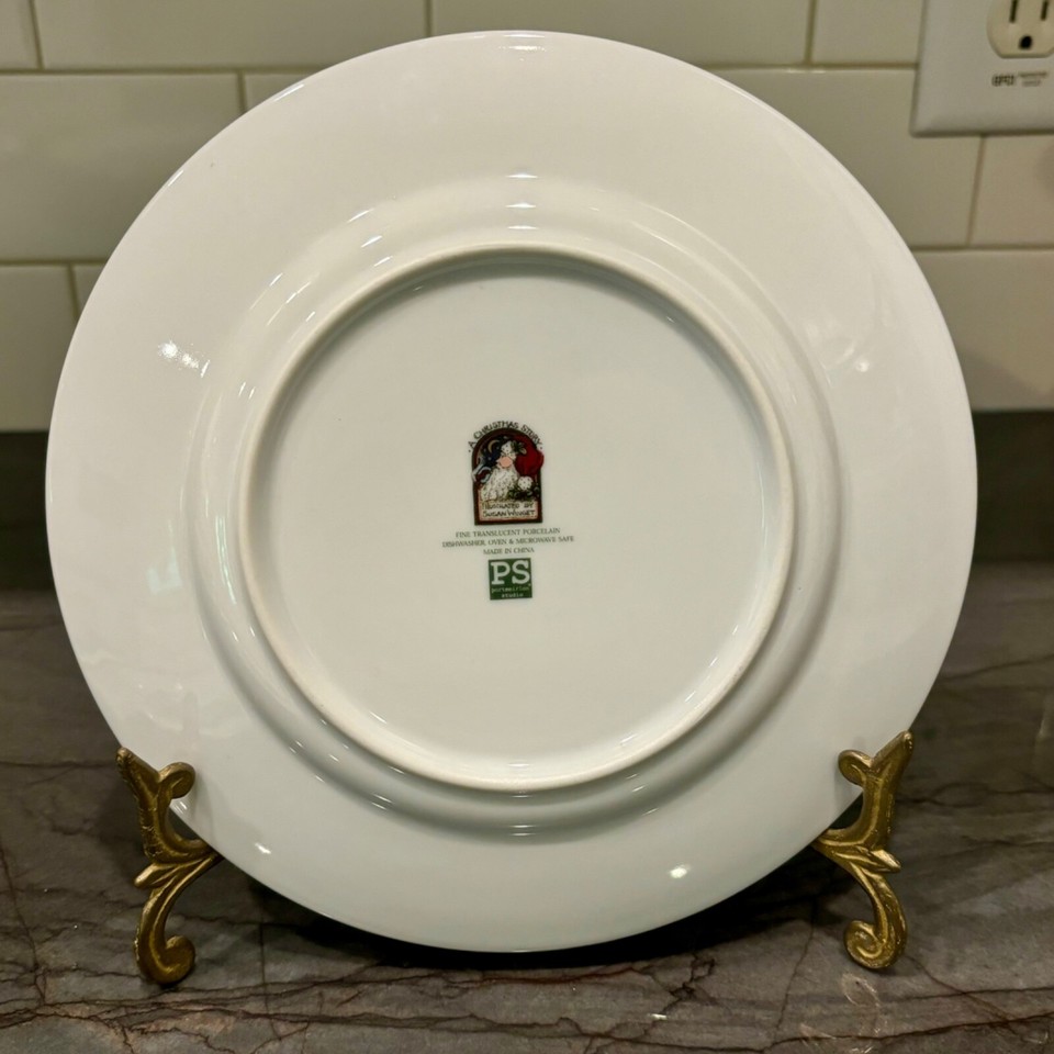 A Christmas Story Portmeirion salad plate 8" He Sprang to His Sleigh ...