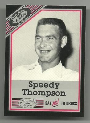 1989 Vintage Winners Circle #27 Speedy Thompson Race Card NrM Hi Grade ...