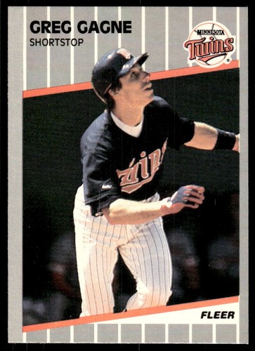 1989 Fleer Baseball Card Greg Gagne Minnesota Twins #111 | eBay