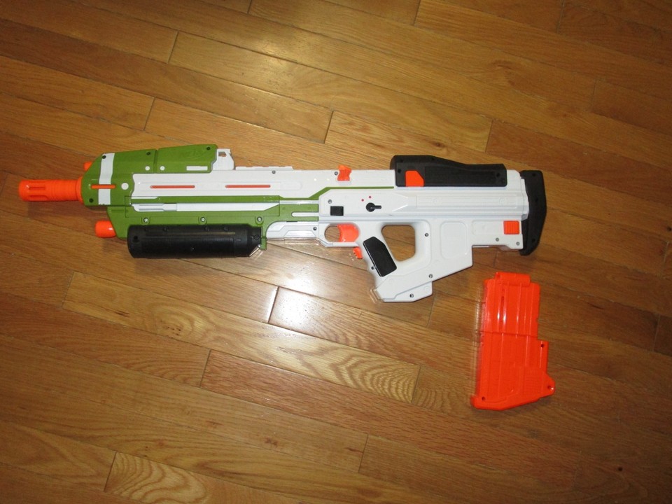 NERF Halo MA40 Motorized Dart Blaster (E9262) WORKING VERY COOL MASTER ...