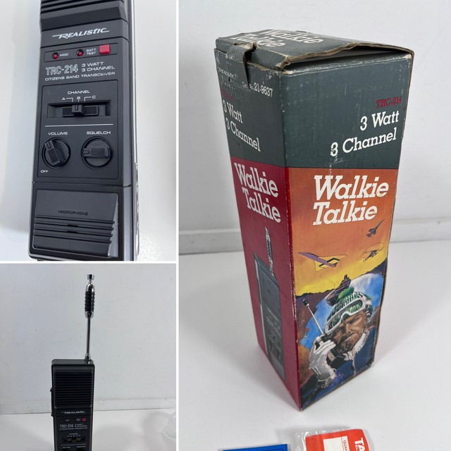 Realistic TRC-214 Handheld CB Radio Walkie Talkie for sale online | eBay