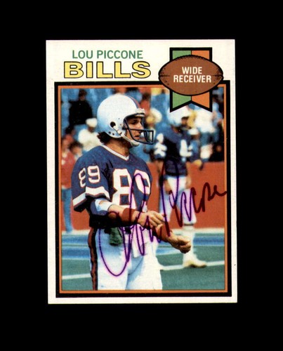 Lou Piccone Hand Signed 1979 Topps Buffalo Bills Autograph | eBay