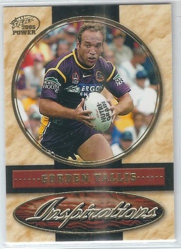 2005 NRL trading card Power Inspiration I9- Gorden Tallis | eBay Australia