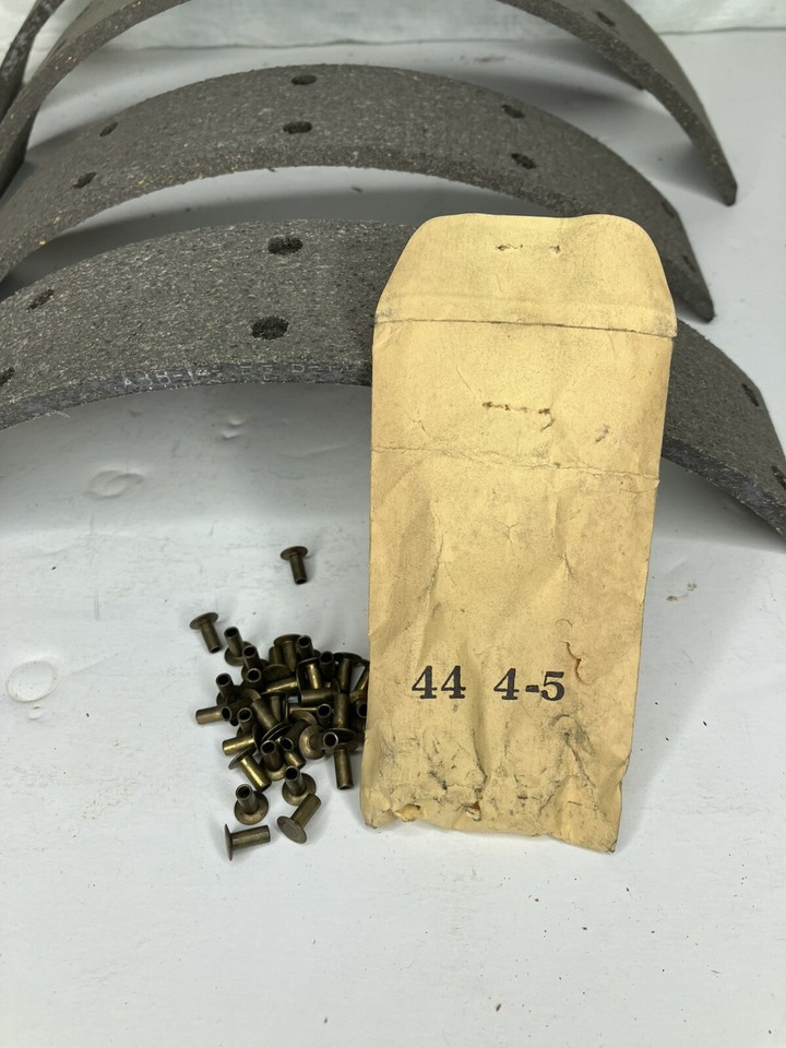 Divco Truck NOS Brake Reline kit w/Rivets OEM#560126 Rear Primary and ...