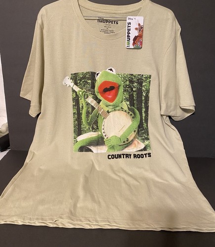The Muppets KERMIT THE FROG Country Roots Banjo T-Shirt XL NEW / TAG | eBay