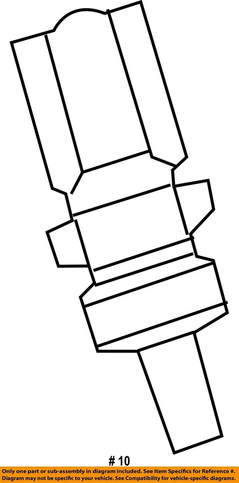 MITSUBISHI OEM 2015 Outlander-Coolant Temperature Sensor 1308A012 | eBay