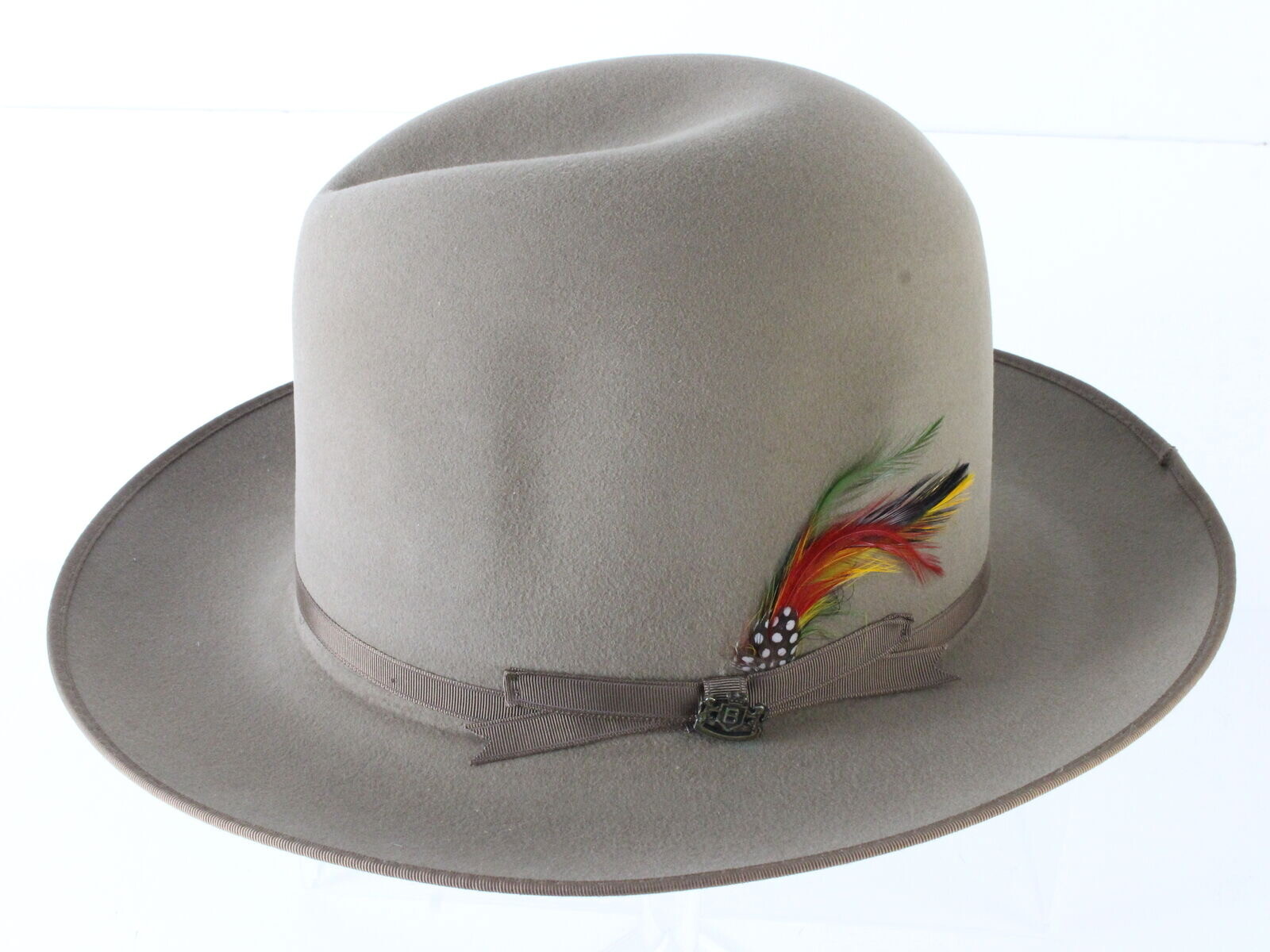 Biltmore Wilderness Mens Fawn Brown Felt WESTERN STYLE Hat W/ Pin 6 3/4 ...