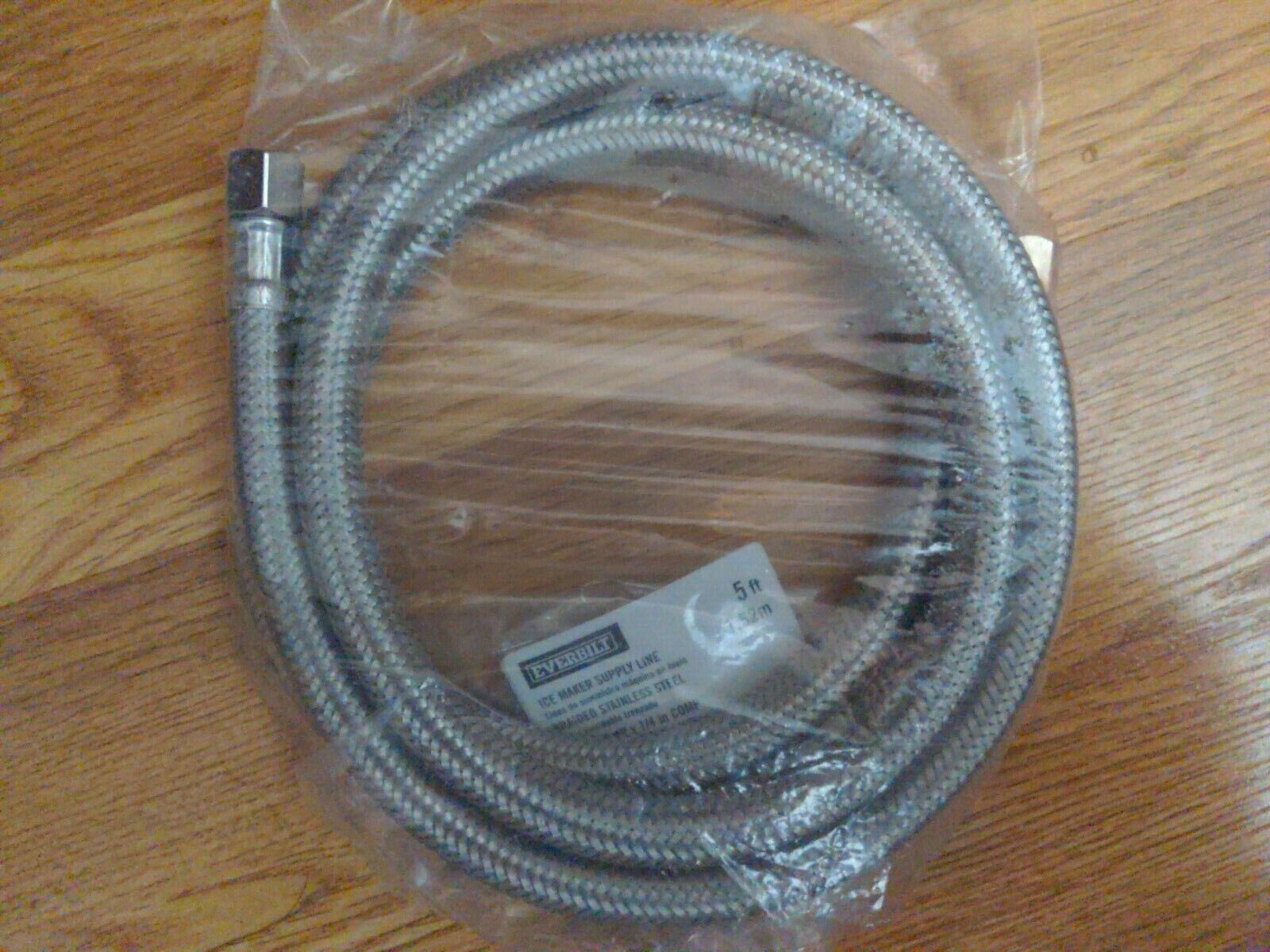 Everbilt Ice Maker Supply Line 60in 5 Ft 1/4" X 1/4 | eBay