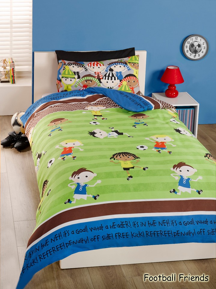 Kids Childrens Boys & Girls Single Bed Character Duvet Quilt Cover ...