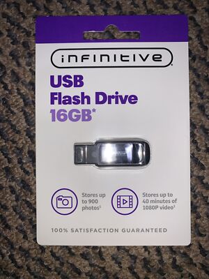 INFINITIVE USB FLASH DRIVE 16GB NIP FAST FREE SHIPPING | eBay