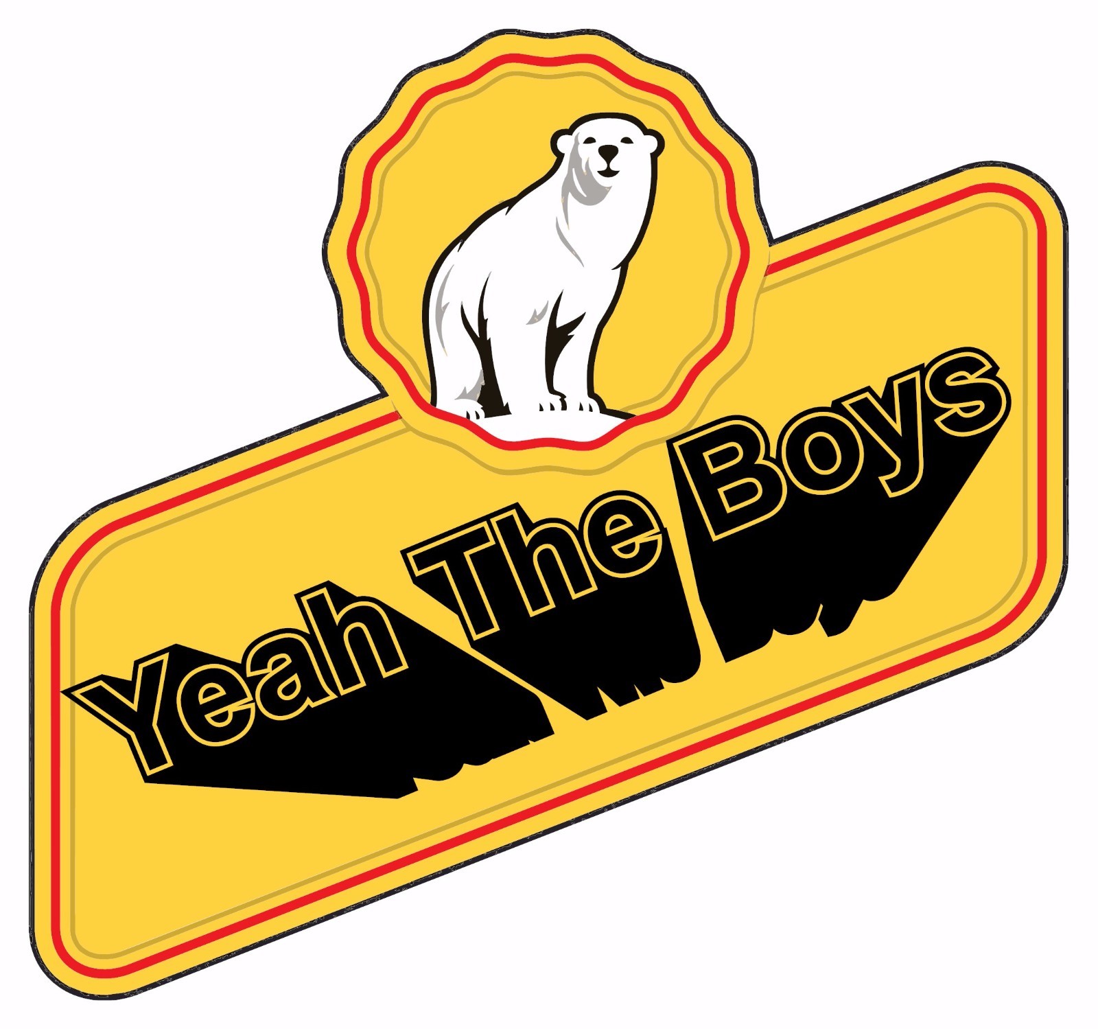 Yeah The Boys, Diecut vinyl adhesive sticker 110x100mm | eBay