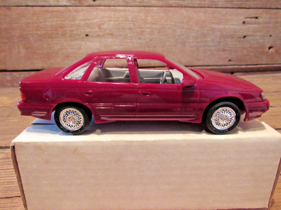 Vintage 1989 AMT FORD TAURUS SHO CURRANT RED DEALER PROMOTIONAL CAR-MIB ...