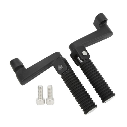 (Black)Passenger Pegs Adjustable Motorcycle Foot Rests For Motorbike ...