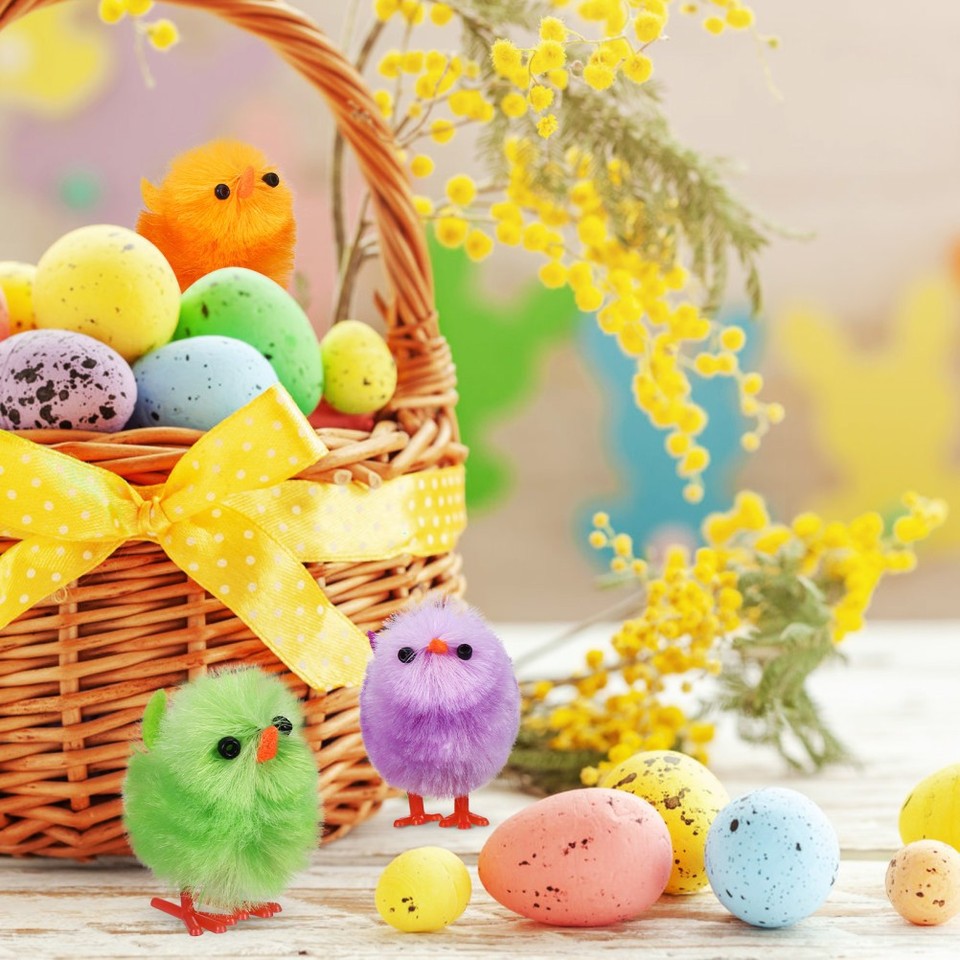 8 Pcs Cute Chick Decor Easter Chicks Stuffed Animal Chicken | eBay ...