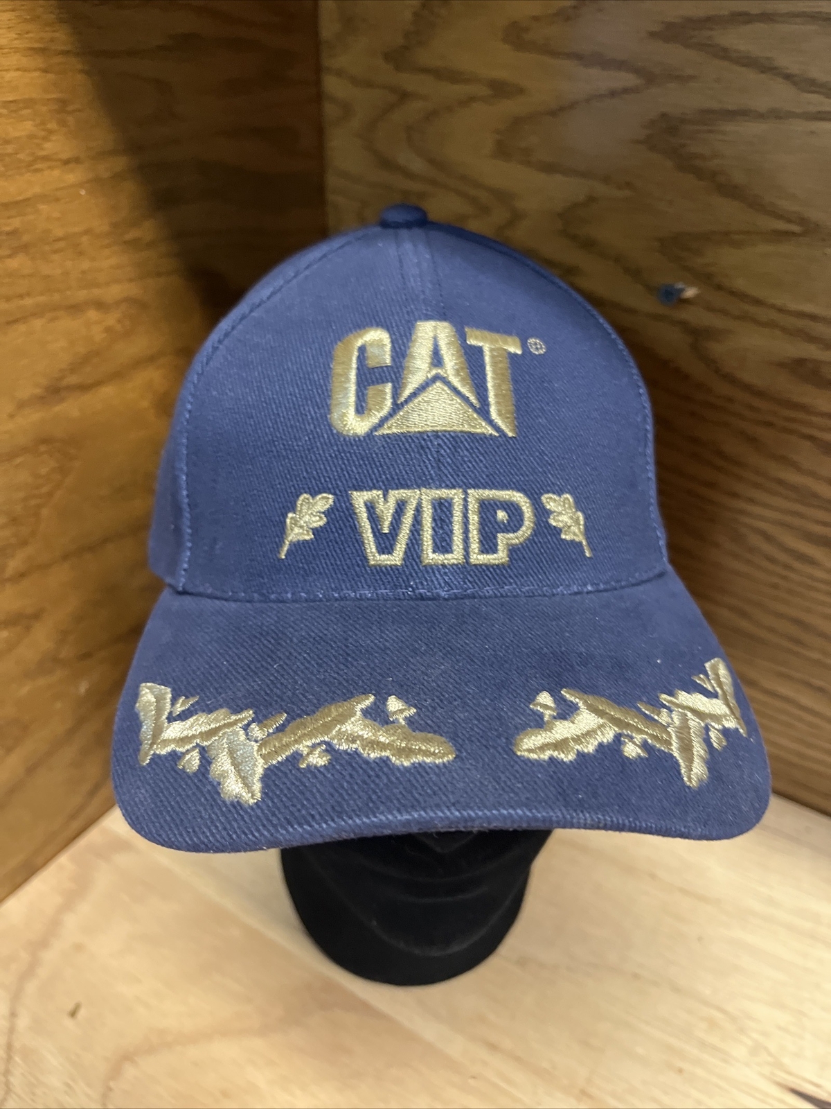 Vintage Caterpillar CAT VIP Official Hat Cap Blue Gol… - Gem