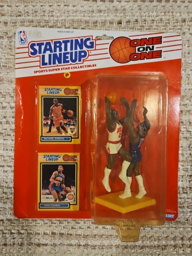 1989 Starting Lineup SLU One on One Michael Jordan & Isiah Thomas ...