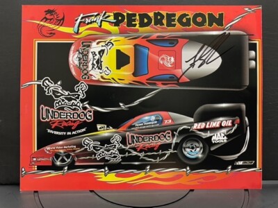 VRHTF NHRA VINTAGE SIGNED BY "FRANK PEDREGON" UNDERDOG RACING FUNNY CAR ...